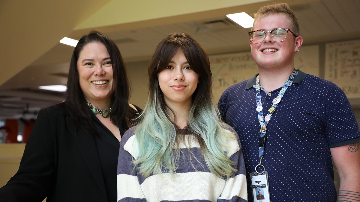 Eagle Staff Installs Student Portraits Created by Student Artist - Seattle Public Schools