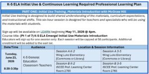 Grades K-5 English Language Arts (ELA) Instructional Materials Adoption ...
