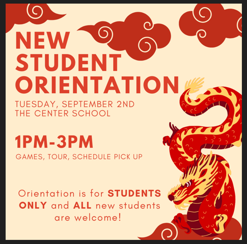 New Students Orientation - The Center School